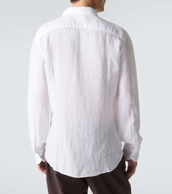 Fedeli Linen Shirt - White