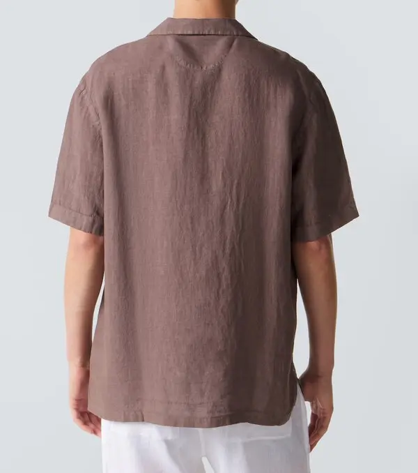 Fedeli Linen Bowling Shirt