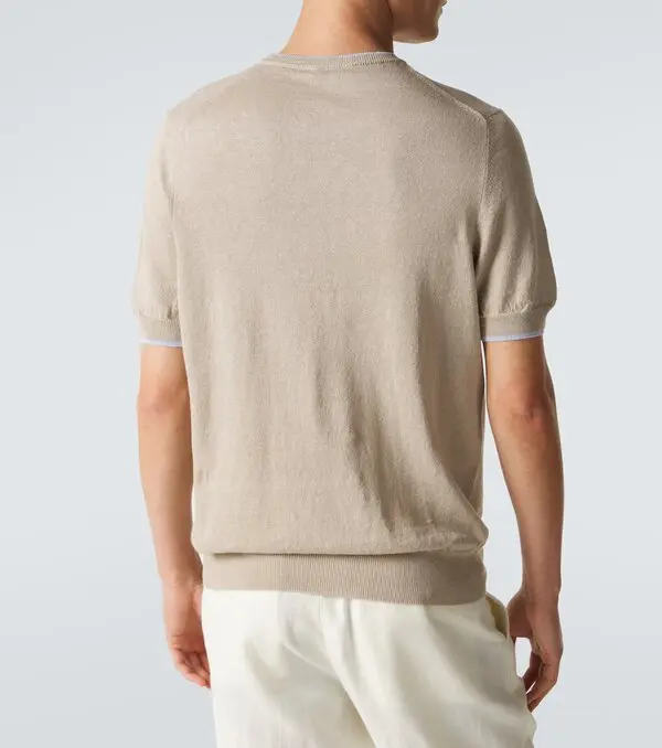 Fedeli Linen And Cotton Sweater - Beige
