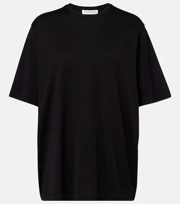 THE FRANKIE SHOP Harper Cotton Jersey T-shirt - Black
