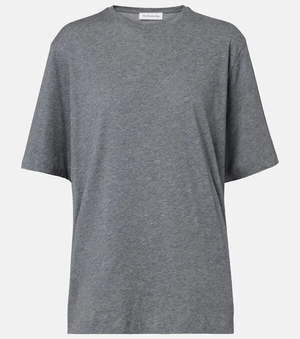 THE FRANKIE SHOP Harper Cotton Jersey T-shirt - Grey
