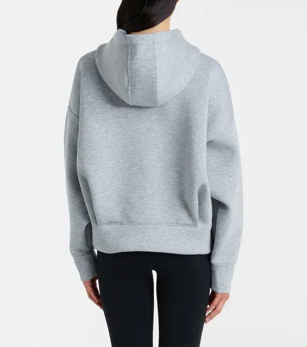 Adidas By Stella McCartney Scuba Jersey Zip-up Hoodie - Grey