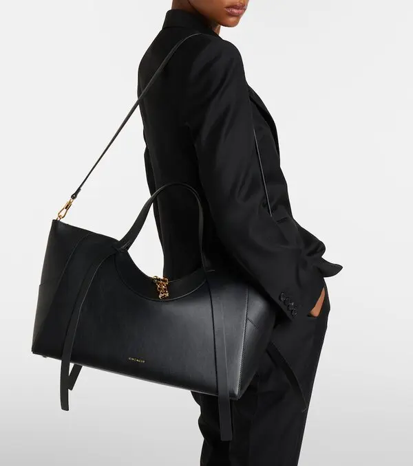Givenchy The Snatch Large Leather Tote Bag - Black