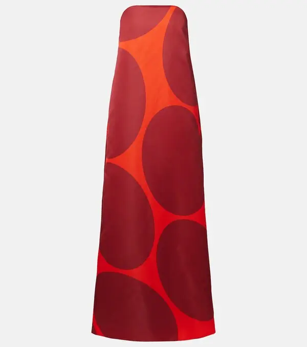 Dries Van Noten Polka-dot Gown - Orange