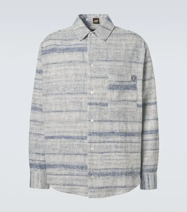 Loewe Denim Jacquard Shirt - Blue