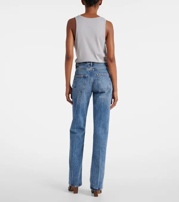 FRAME Vertical Straight Jeans - Blue