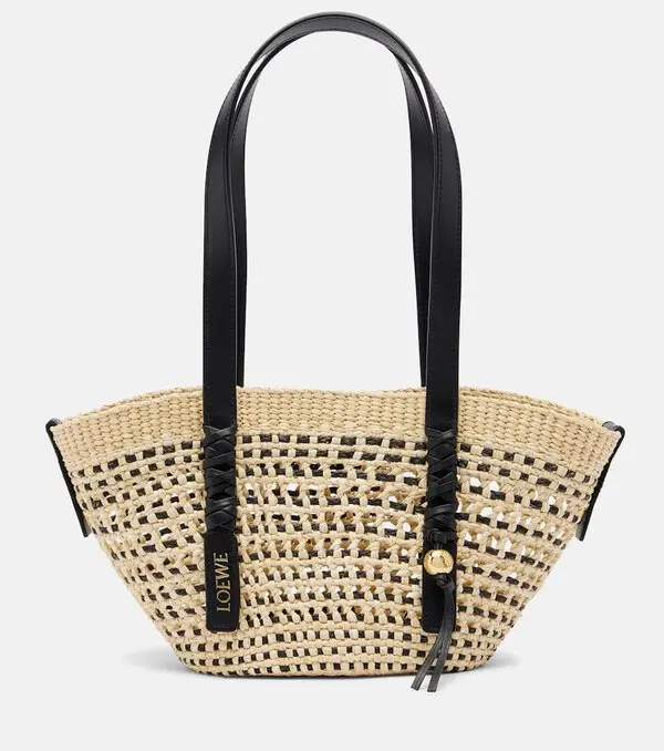 Loewe Paula's Ibiza Braid Small Basket Bag - Beige