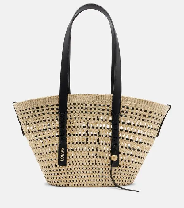 Loewe Paula's Ibiza Braid Medium Basket Bag - Beige