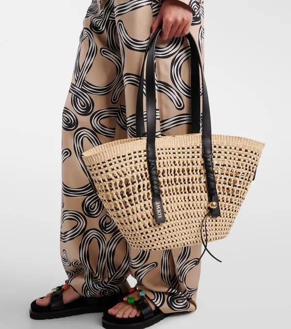 Loewe Paula's Ibiza Braid Medium Basket Bag - Beige