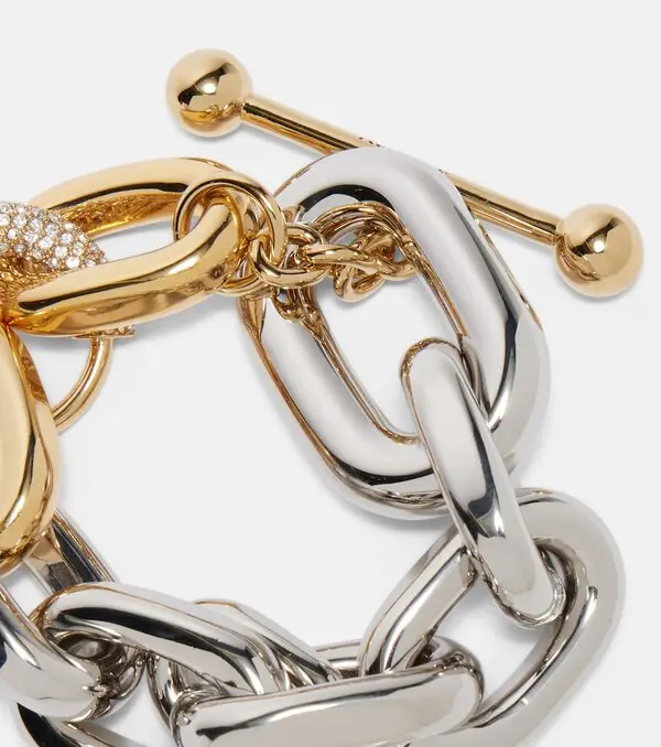 Rabanne Embellished Chain Bracelet - Gold