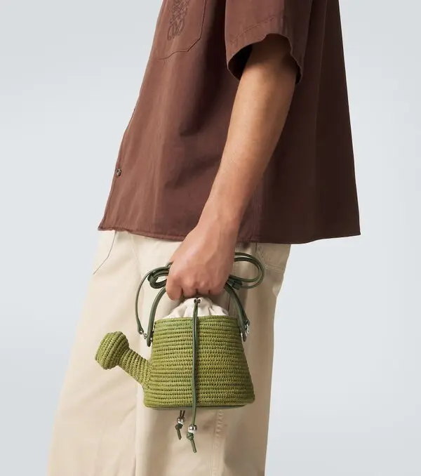 Loewe Paula's Ibiza Watering Can Bucket Bag - Green