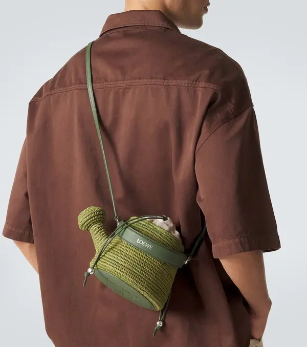 Loewe Paula's Ibiza Watering Can Bucket Bag - Green