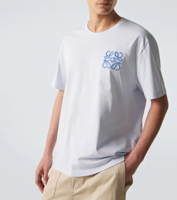Loewe Paula's Ibiza Cotton Jersey T-shirt - Blue