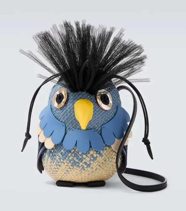 Loewe Paula's Ibiza Bird Shoulder Bag - Blue