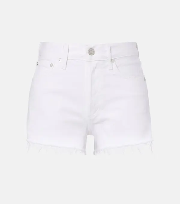 AGOLDE Parker Denim Shorts - White