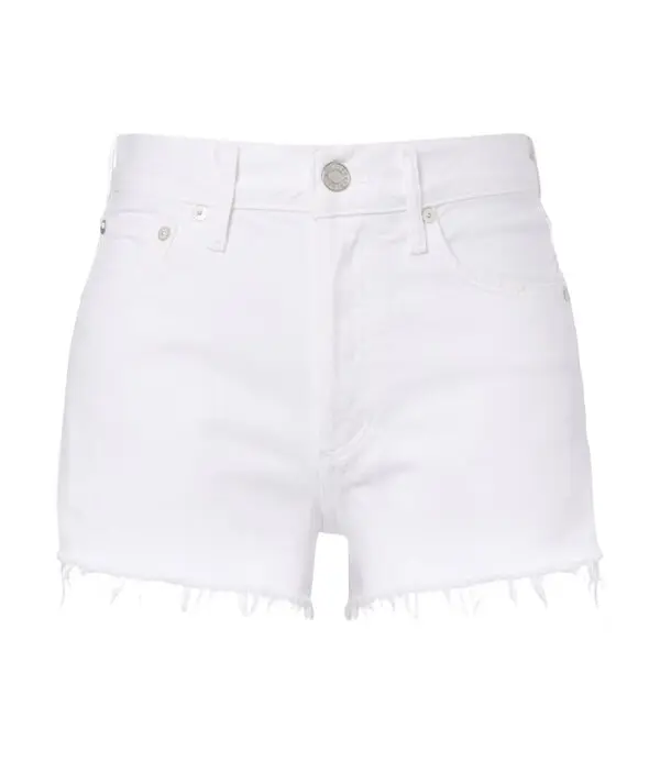 AGOLDE Parker Denim Shorts - White