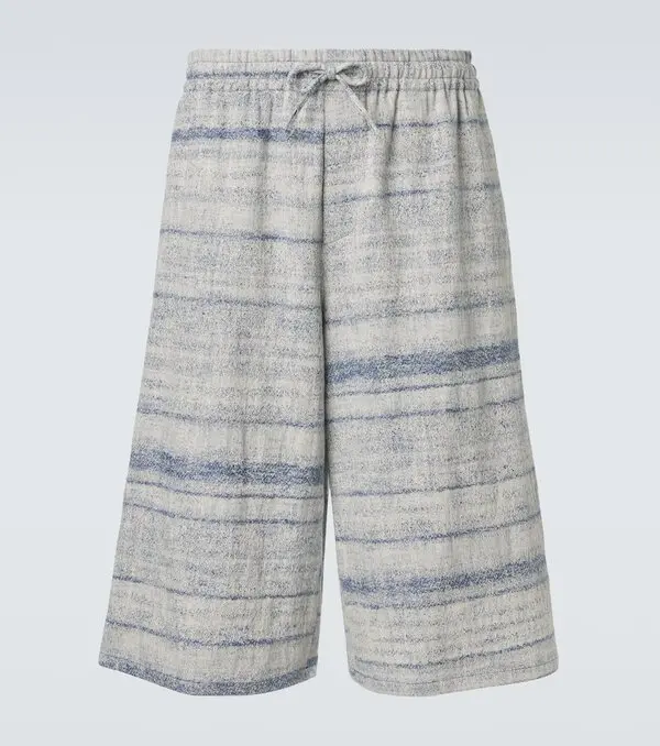 Loewe Paula's Ibiza Denim Jacquard Shorts - Blue