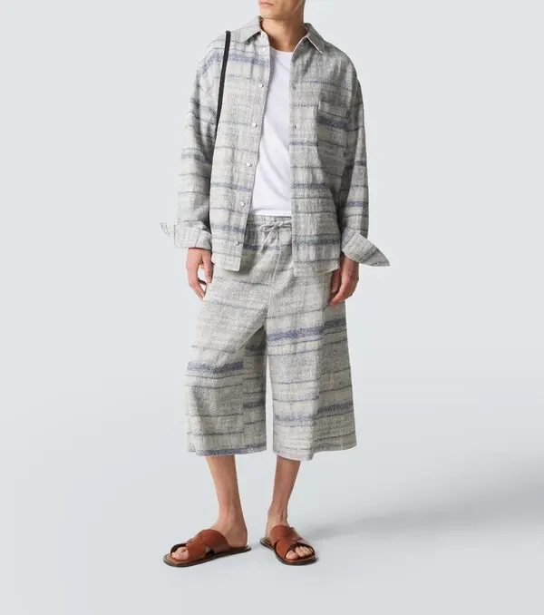 Loewe Paula's Ibiza Denim Jacquard Shorts