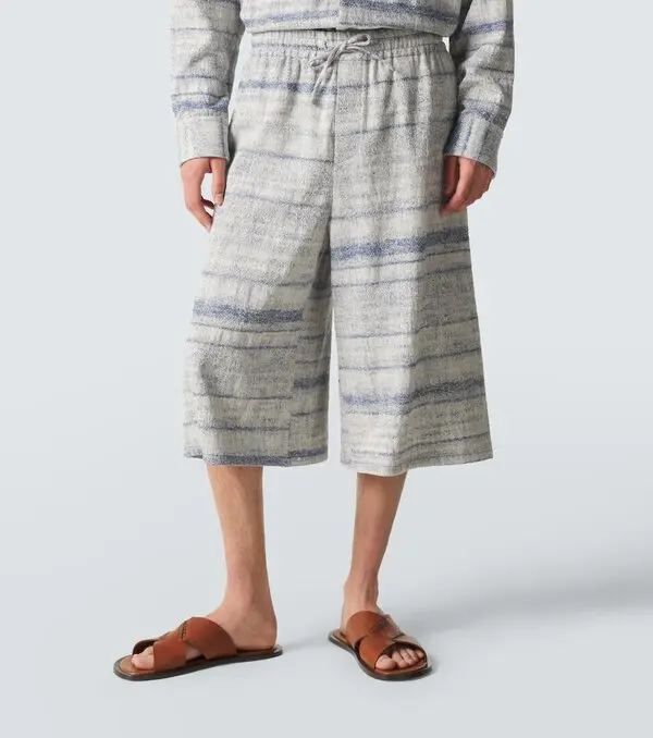 Loewe Paula's Ibiza Denim Jacquard Shorts