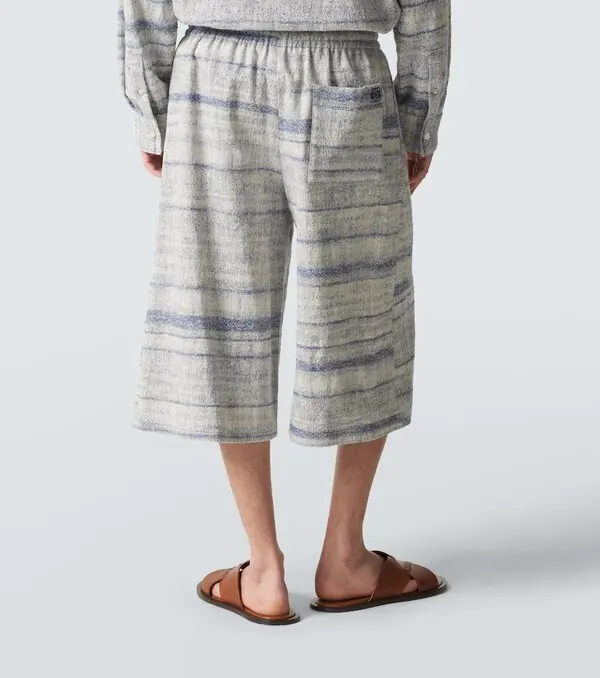 Loewe Paula's Ibiza Denim Jacquard Shorts
