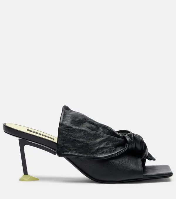 Givenchy Boudoir Bow Leather Mules
