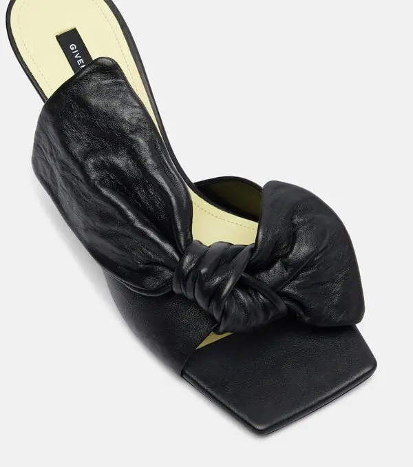 Givenchy Boudoir Bow Leather Mules