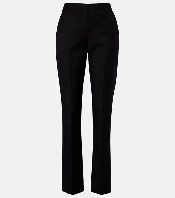 Givenchy Chalk Stripe Wool Slim Pants - Grey
