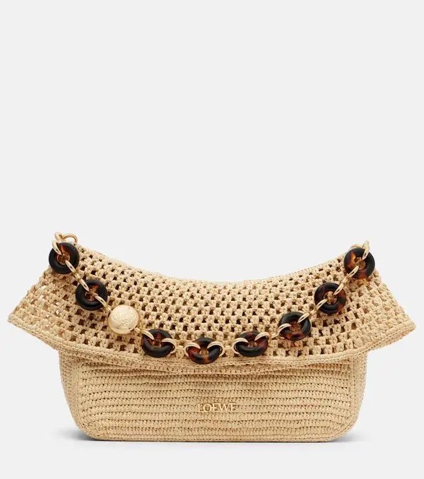 Loewe Ola Medium Shoulder Bag - Beige