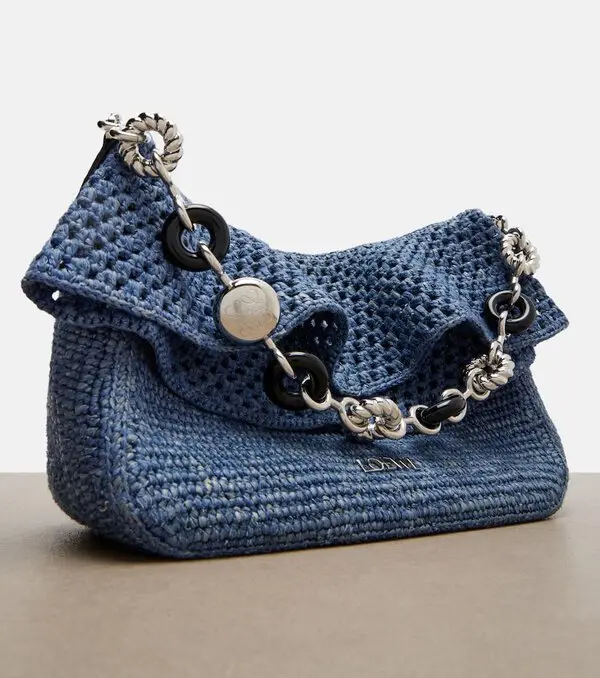 Loewe Ola Medium Shoulder Bag - Blue