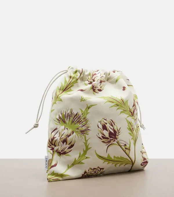Loewe Paula's Ibiza Printed Canvas Pouch - White