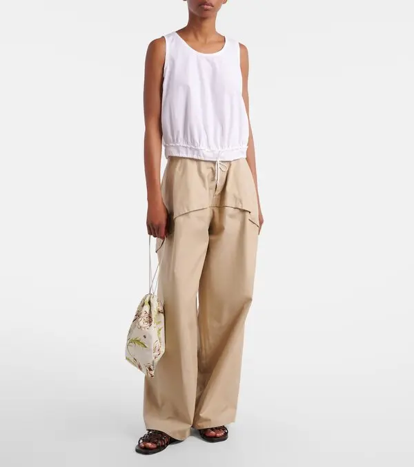 Loewe Paula's Ibiza Printed Canvas Pouch - White