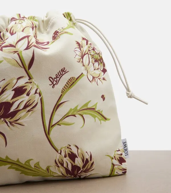 Loewe Paula's Ibiza Printed Canvas Pouch - White