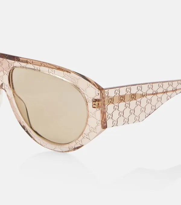 Gucci Gg Shield Sunglasses - Brown