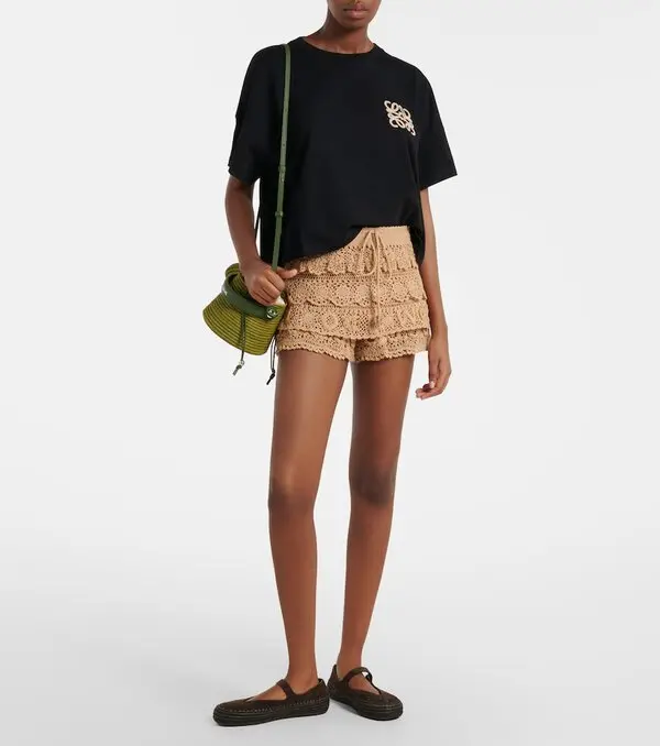 Loewe Paula's Ibiza Anagram Cotton T-shirt - Black