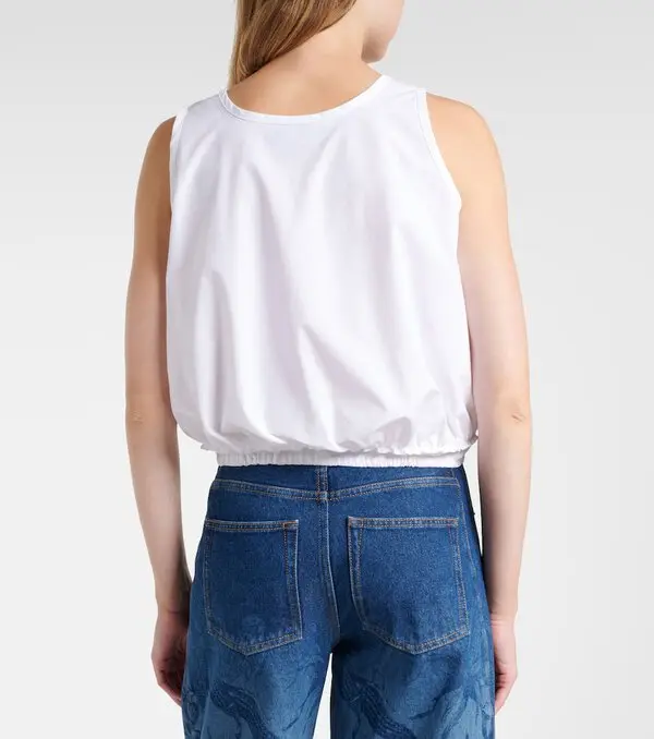 Loewe Cotton Poplin Crop Top