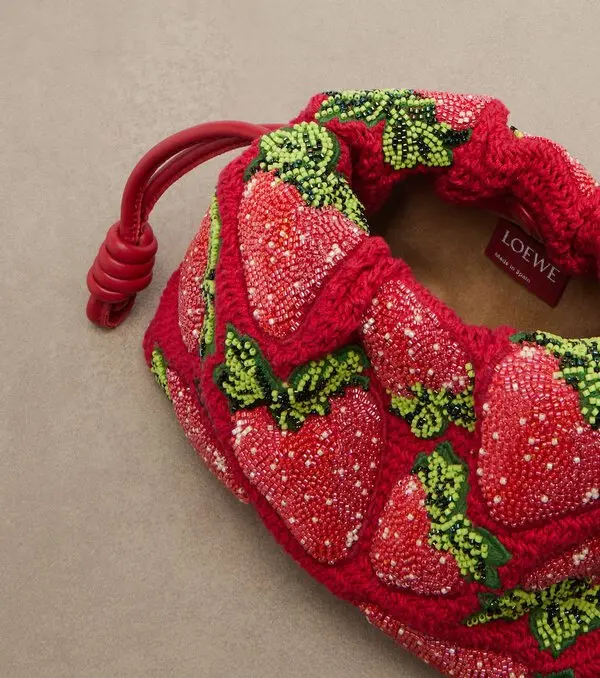 Loewe Paula's Ibiza Flamenco Mini Beaded Clutch
