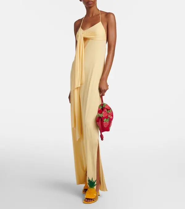 Loewe Paula's Ibiza Flamenco Mini Beaded Clutch