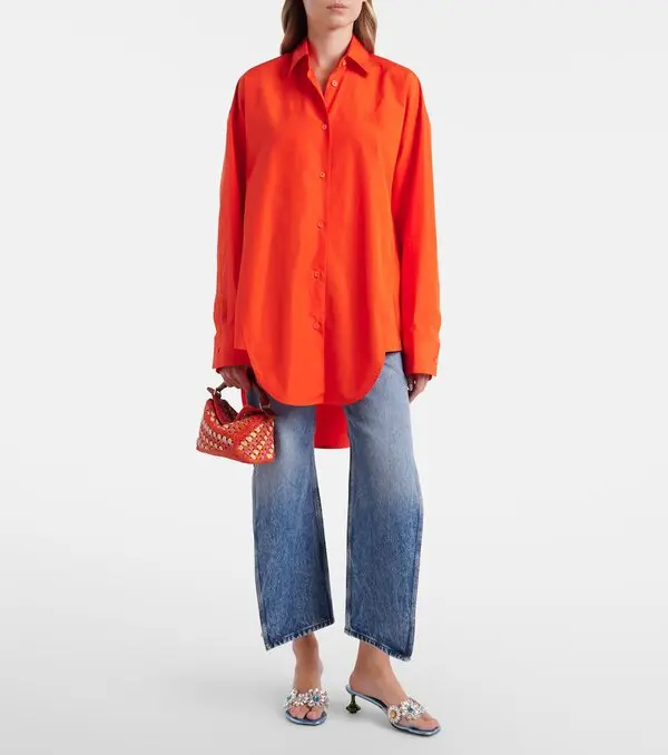 Loewe Paula's Ibiza Puzzle Mini Raffia Top-handle Bag - Orange