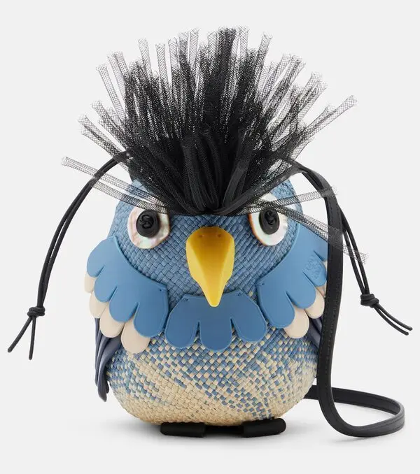 Loewe Paula's Ibiza Bird Shoulder Bag - Blue