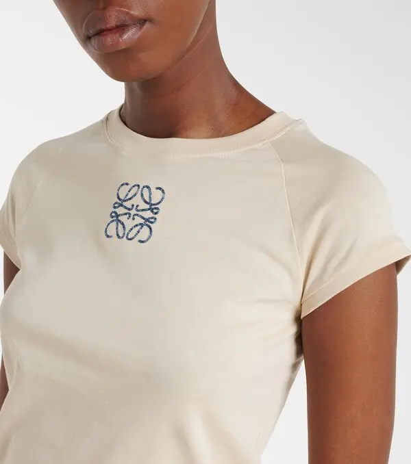 Loewe Paula's Ibiza Anagram Cotton T-shirt - Beige