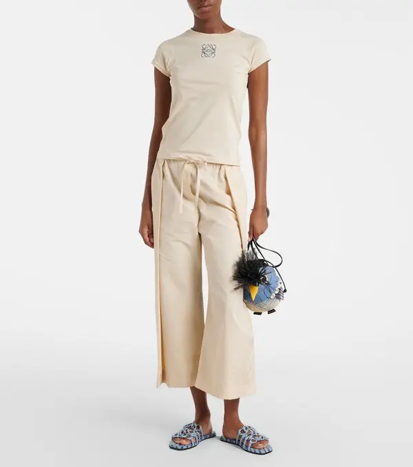 Loewe Paula's Ibiza Anagram Cotton T-shirt - Beige