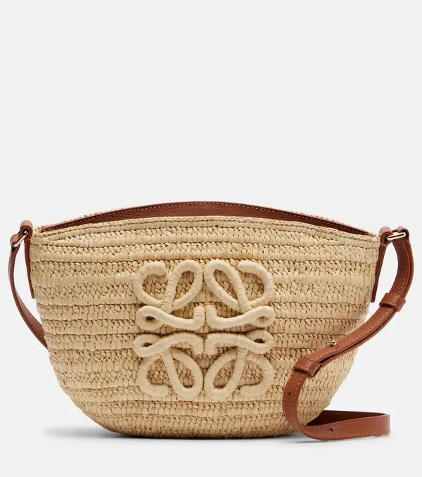 Loewe Paula's Ibiza Eclipse Raffia Crossbody Bag - Beige
