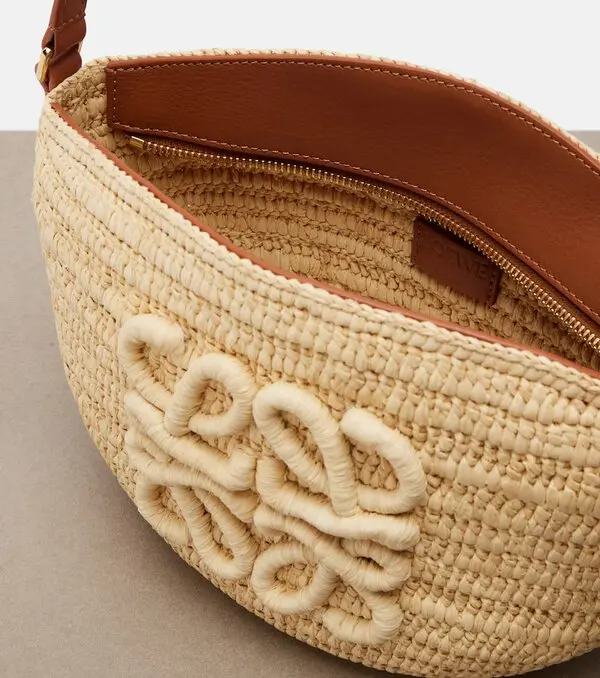 Loewe Paula's Ibiza Eclipse Raffia Crossbody Bag - Beige