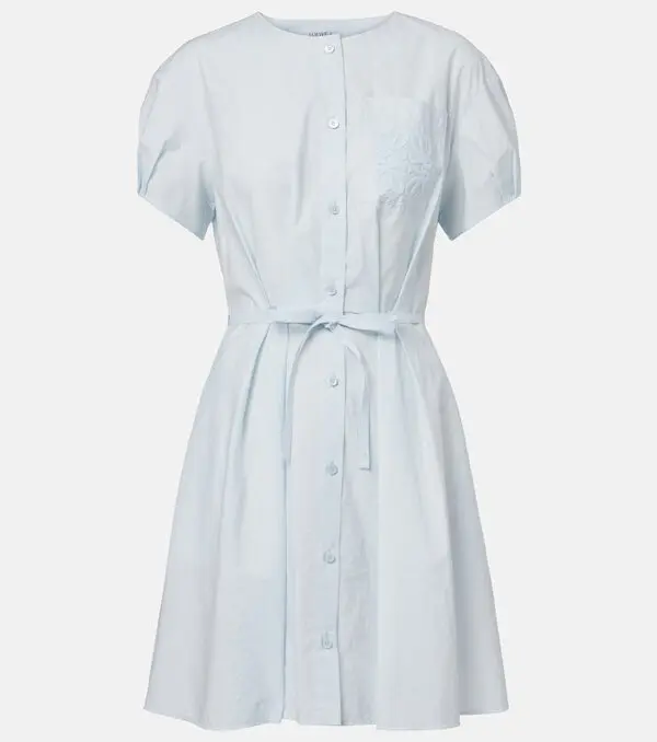 Loewe Paula's Ibiza Anagram Shirt Dress - Blue