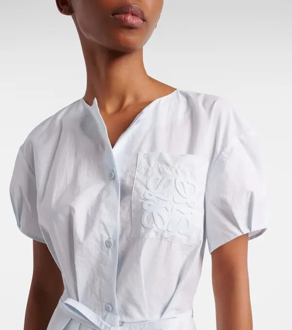 Loewe Paula's Ibiza Anagram Shirt Dress - Blue