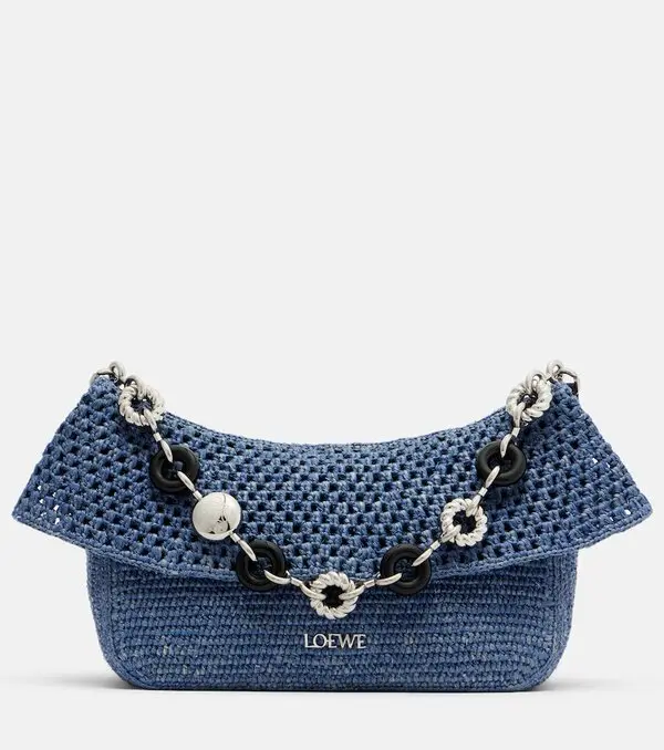 Loewe Paula's Ibiza Ola Medium Shoulder Bag - Blue