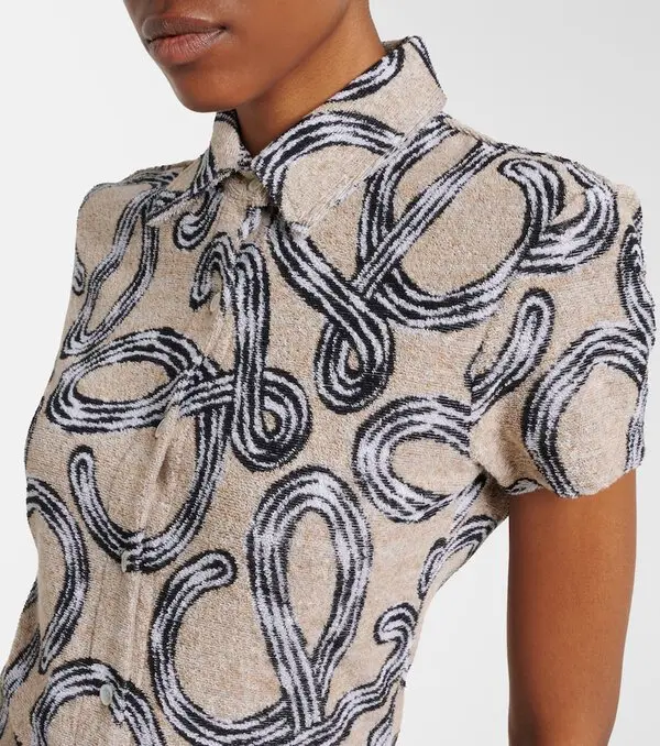 Loewe Paula's Ibiza Anagram Cotton-blend Shirt - Beige