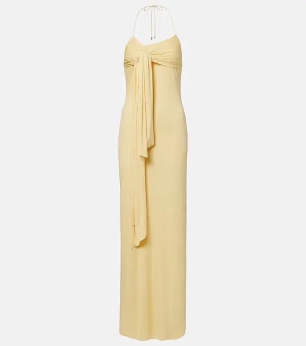 Loewe Paula's Ibiza Crêpe Jersey Maxi Dress - Yellow