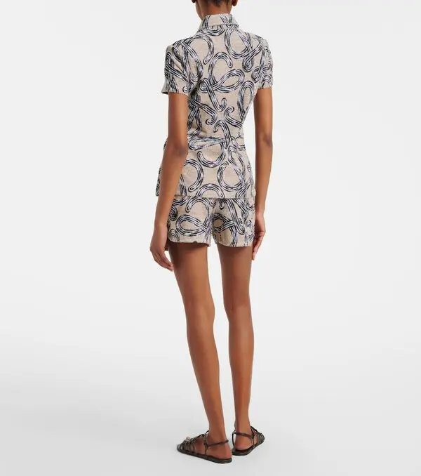 Loewe Paula's Ibiza Anagram Cotton-blend Shorts