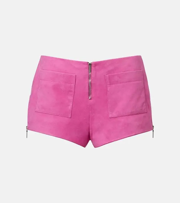 Loewe Suede Shorts - Pink